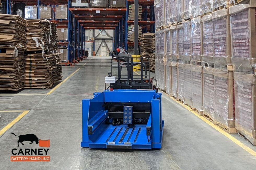 Carney Battery Handling Introduces the Universal Battery Tugger Electric